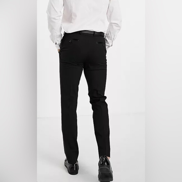 Topman | Pants | Topman Skinny Tuxedo Pants In Black | Poshmark